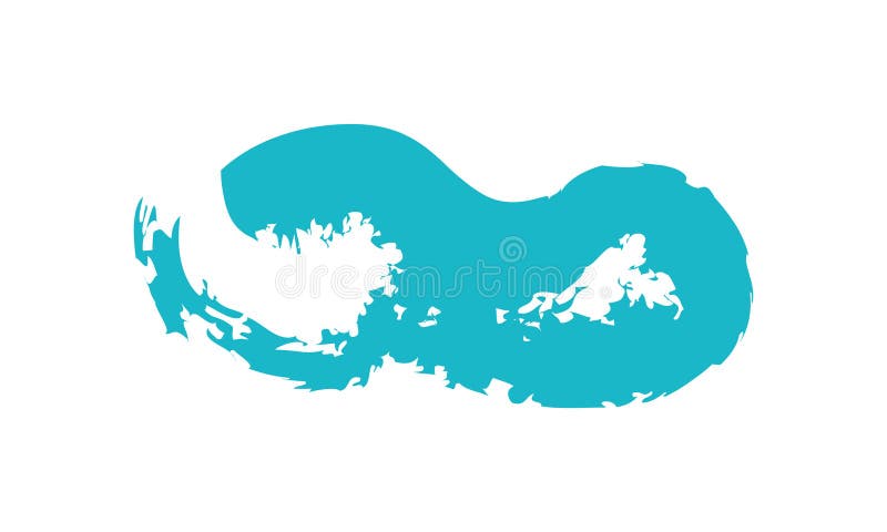 Infinity brush blue stock vector. Illustration of palette - 215842160