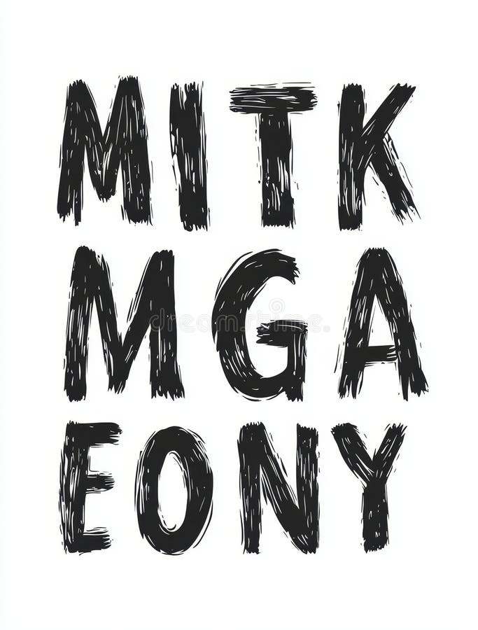 Brush Lettering Font with Calligraphy Handwriting. Modern Alphabet Font ...