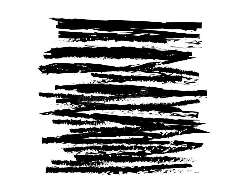 Brush Marks Hand Drawn, Ink Stain, Brush Paint, Brush Stroke Scratch ...