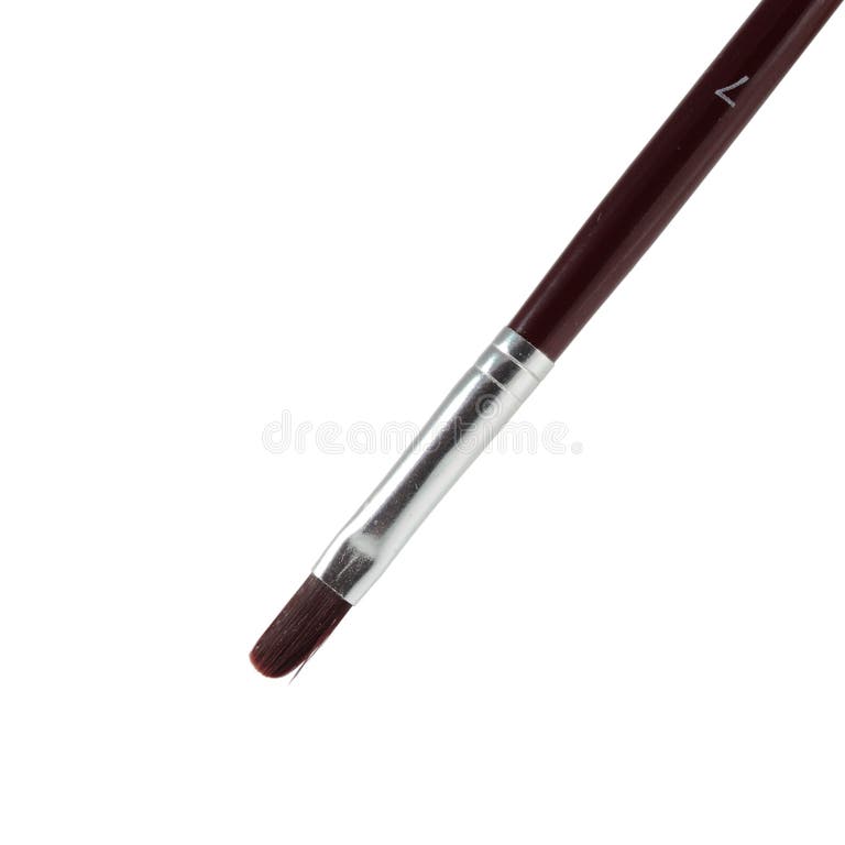 Brush the number seven stock photo. Image of studio, hobby - 24081644