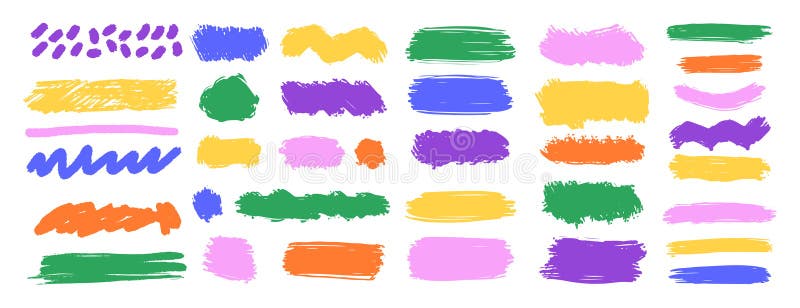 Brush Paint Background Frame Box. Color Stroke Brush Paint for Text Box ...