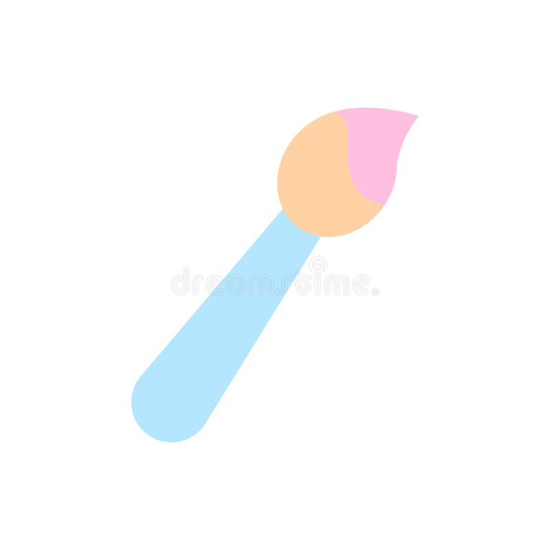 Brush, Painter Icon. Simple Color Vector Elements of Kindergarten Icons ...