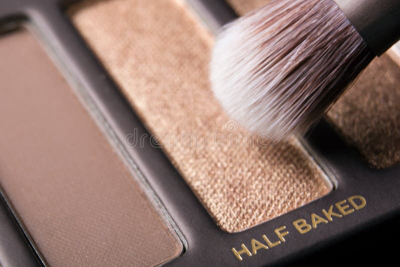 Brush and Professional Shadow Palette Stock Photo - Image of palette ...