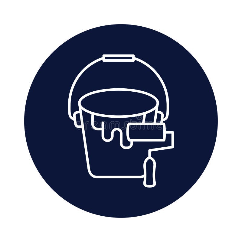 Brush, Roll Brush, Bucket, Paint Bucket, Color Bucket, Bucket and Roll ...