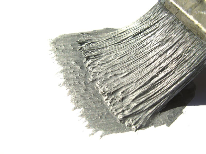 Brush with silver color stock photo. Image of horizontal - 10739414