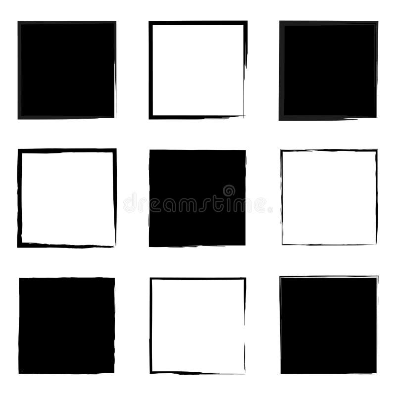Brush Squares Chess. Rectangle Pattern. Vector Illustration. Stock ...