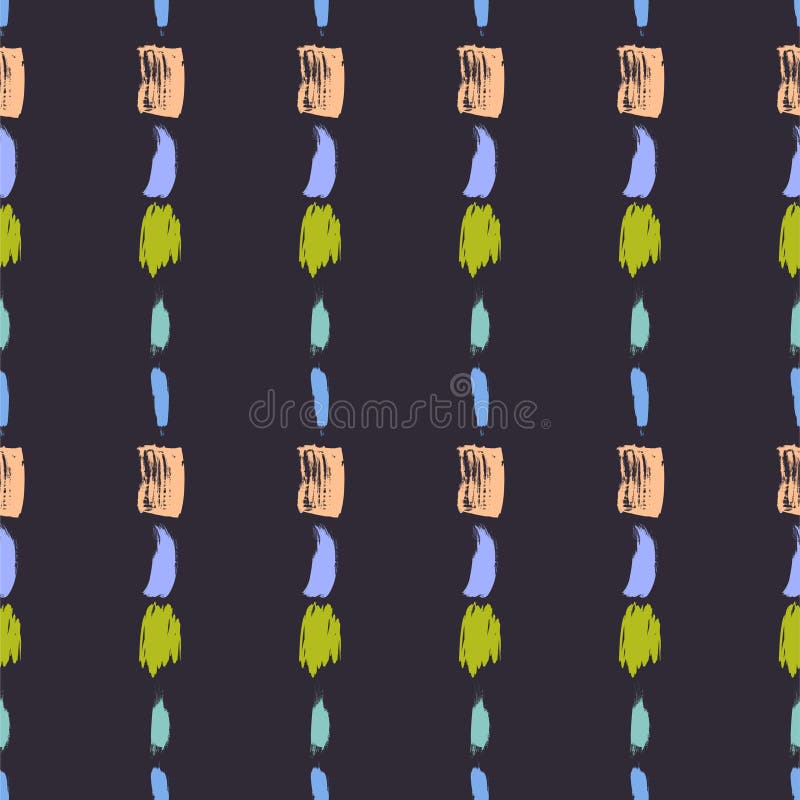 Brush Stroke Artistic Seamless Pattern Stock Vector - Illustration of ...