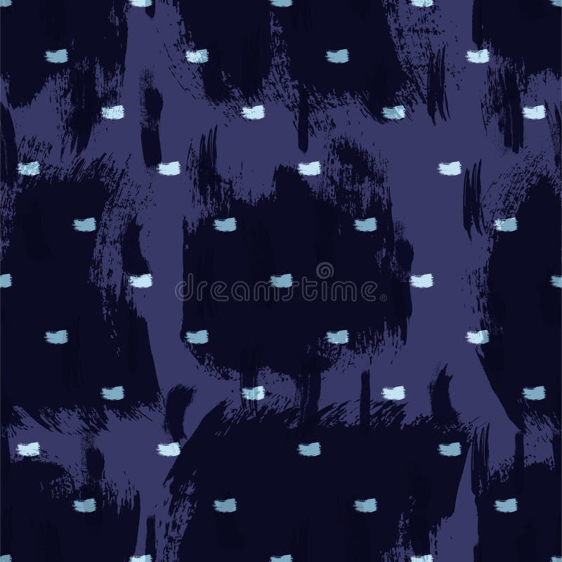 Brush Stroke Artistic Seamless Pattern Stock Vector - Illustration of ...