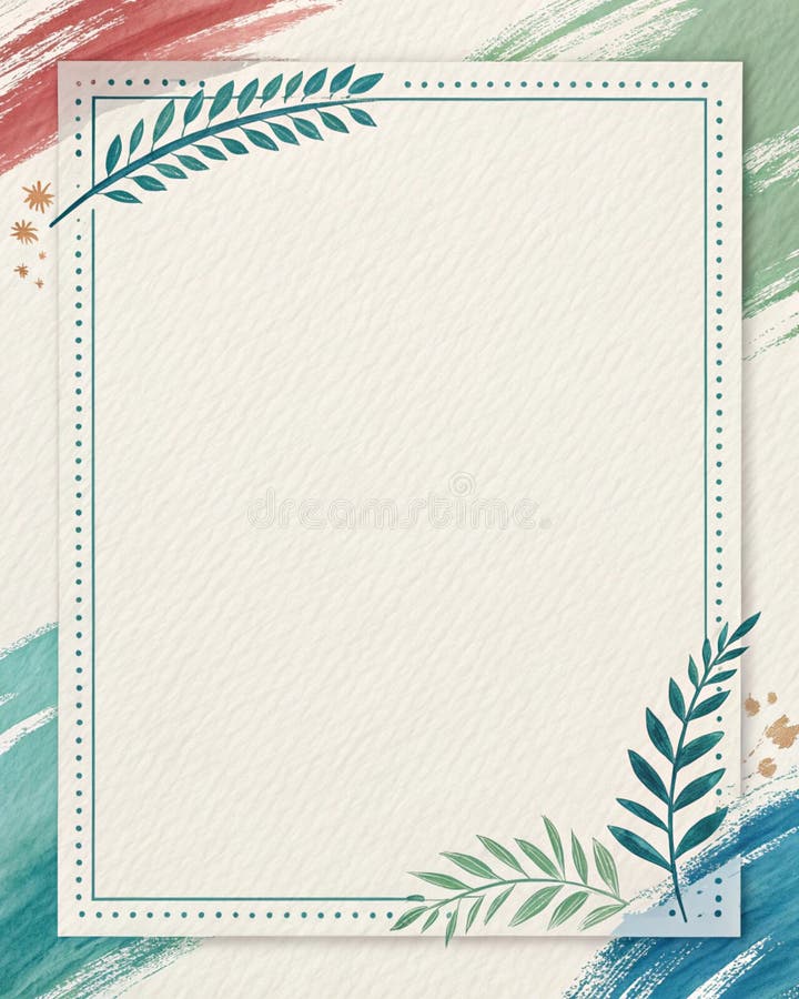 Brush Stroke Border Paper Texture Painterly and Dynamic Stock ...