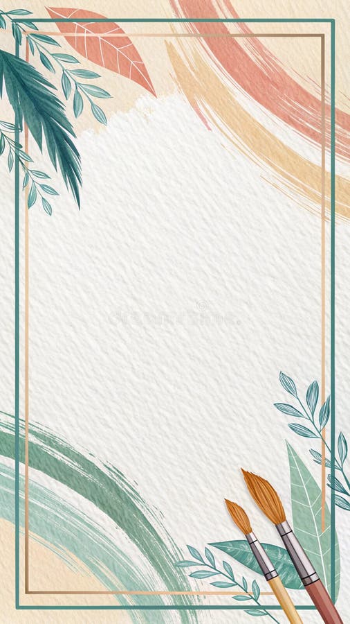 Brush Stroke Border Paper Texture Painterly and Dynamic Stock ...