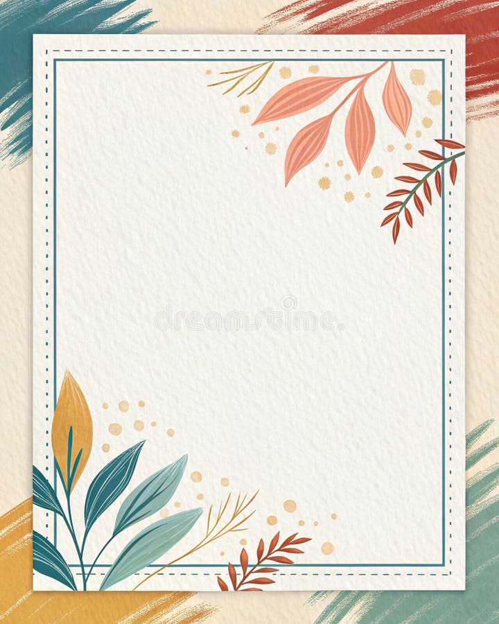 Brush Stroke Border Paper Texture Painterly and Dynamic Stock ...