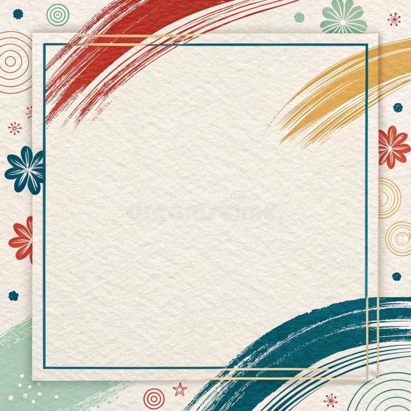 Brush Stroke Border Paper Texture Painterly and Dynamic Stock ...