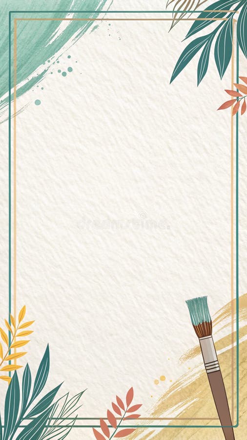 Brush Stroke Border Paper Texture Painterly and Dynamic Stock ...