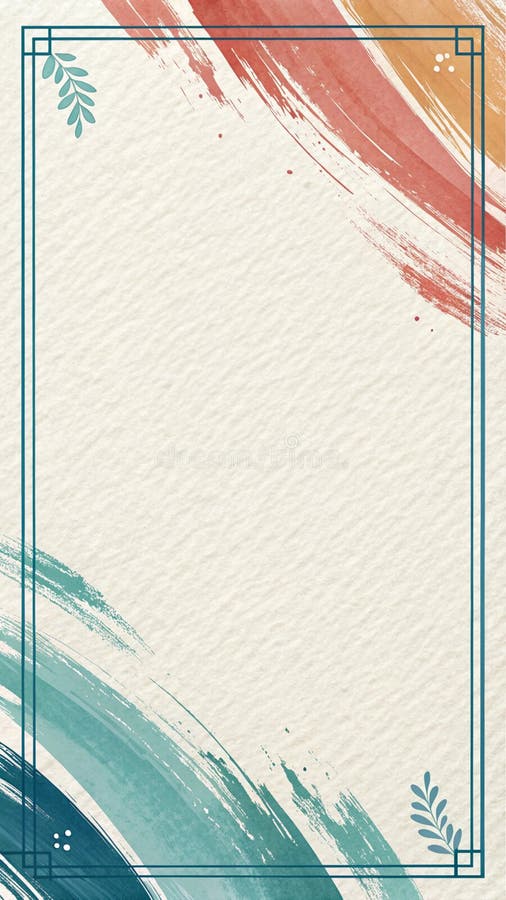 Brush Stroke Border Paper Texture Painterly and Dynamic Stock ...