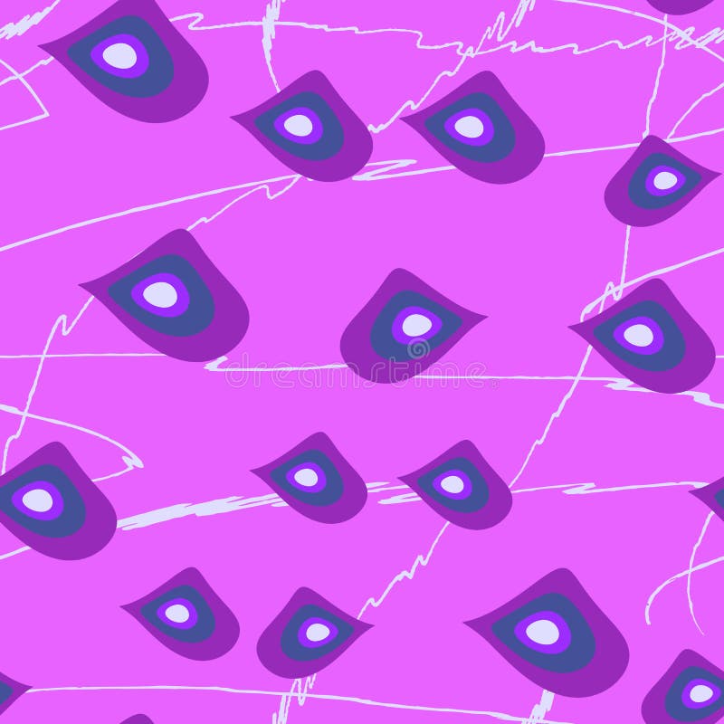 Brush Stroke Pattern. Abstract Seamless Background. Pastel Drawn ...