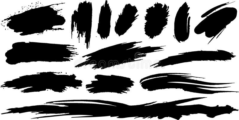 "Brush Stroke Vector Art Collection: Dynamic and Expressive Design ...