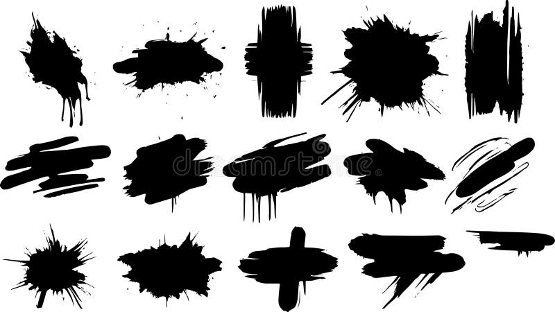"Brush Stroke Vector Art Collection: Dynamic and Expressive Design ...