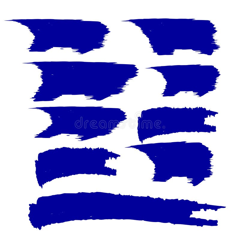 Brush Stroke Vector for Labels Stock Vector - Illustration of border ...