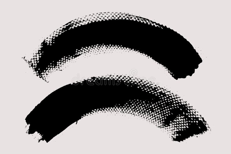 Brush Stroke Vector. Painted Curves Stock Vector - Illustration of ...