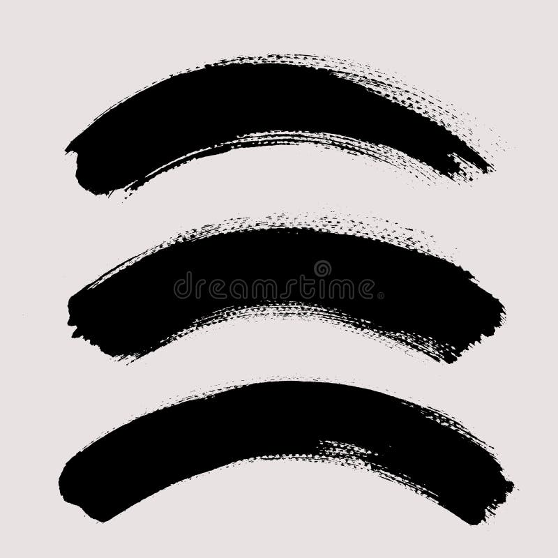 Brush Stroke Vector. Painted Curves Stock Illustration - Illustration ...