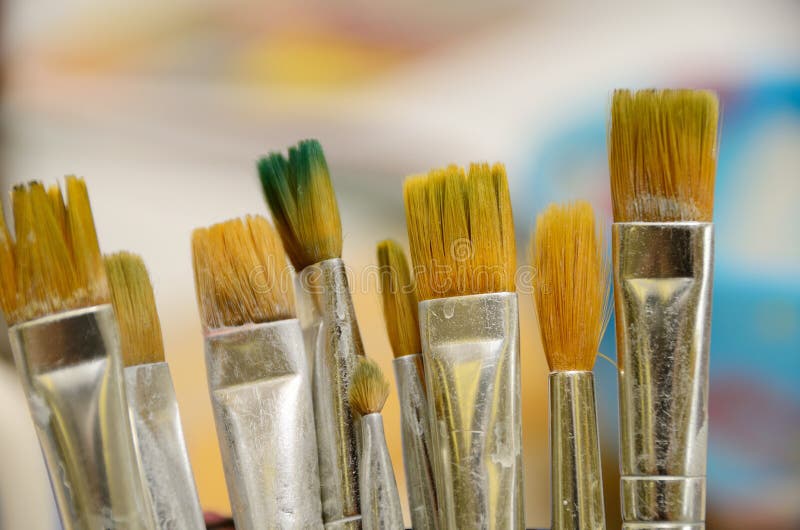 Brush Strokes stock photo. Image of pottery, bristles - 23797582