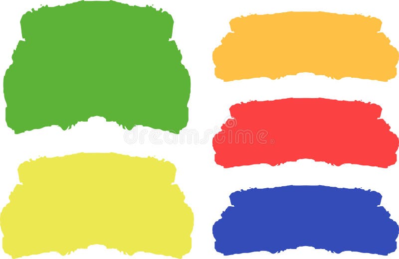 Bright Multicolor Abstract Text Box Banners Collection Stock ...