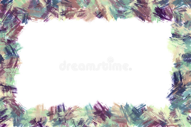Brush strokes border stock illustration. Illustration of texture - 36272688