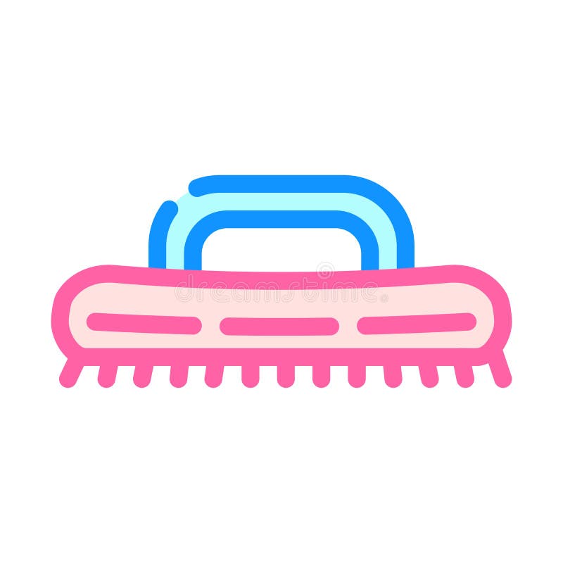 Brush Tool Color Icon Vector Illustration Flat Stock Vector ...