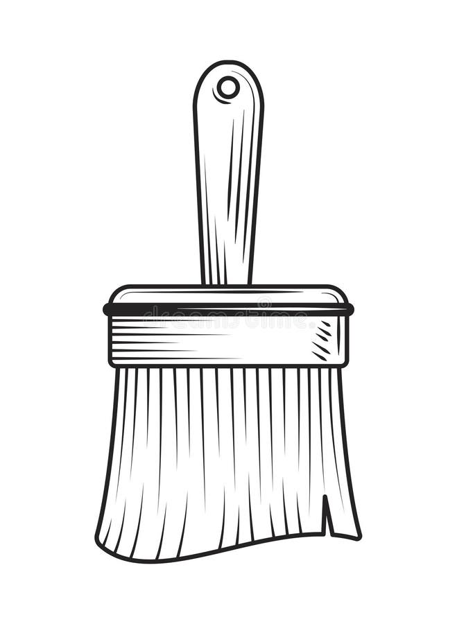 Brush tool doodle stock vector. Illustration of isolated - 272090654