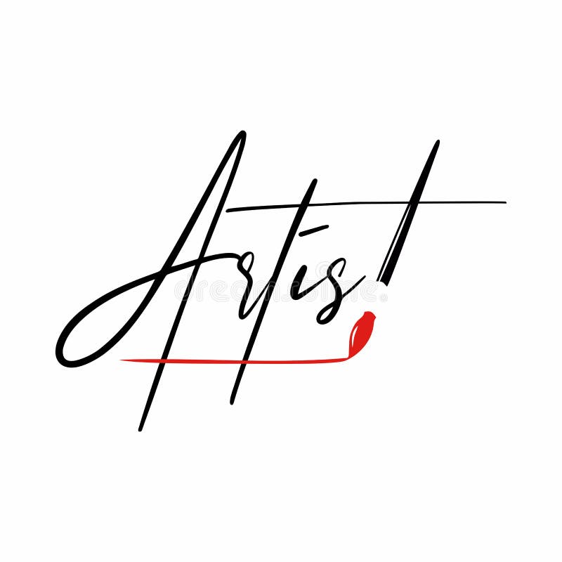 Brush Vector Logo Template, Signature Vector Design, Artist Logo ...