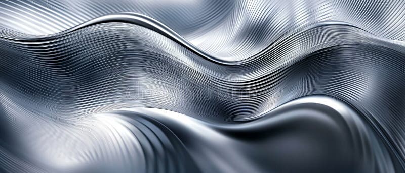 Brushed Aluminum Texture with Fine Lines and Metallic Sheen in Smooth ...