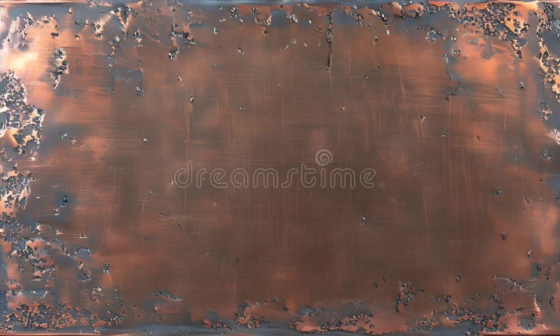 Brushed Copper Texture with Distressed Metallic Details Stock Image ...
