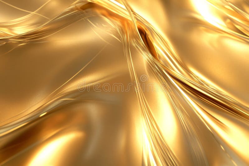 A Brushed Gold Background with Fine, Subtle Lines and a Radiant ...