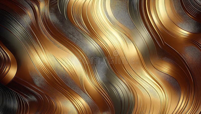 Brushed Gold Foil Texture with Subtle Linear Patterns, Soft Glowing ...