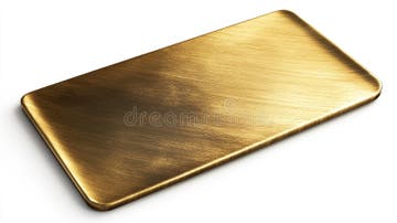 Brushed Gold Metal Plate Rectangular Shiny Luxury Texture Background ...