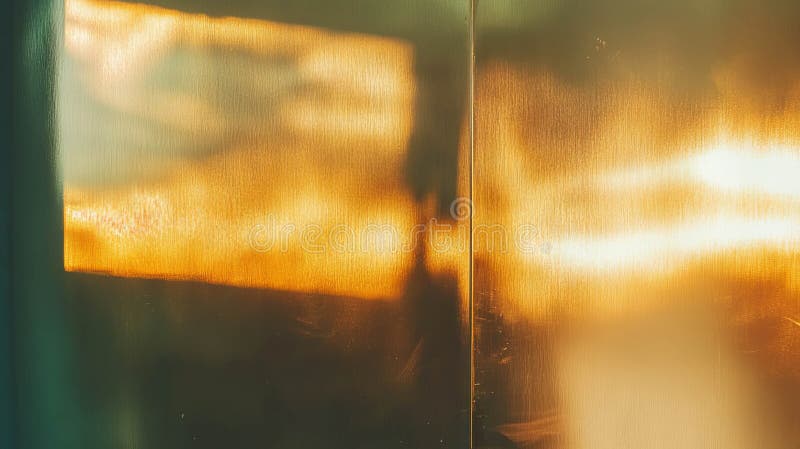 Brushed Gold Wall Texture with Reflective Molding for Elegant Interior ...