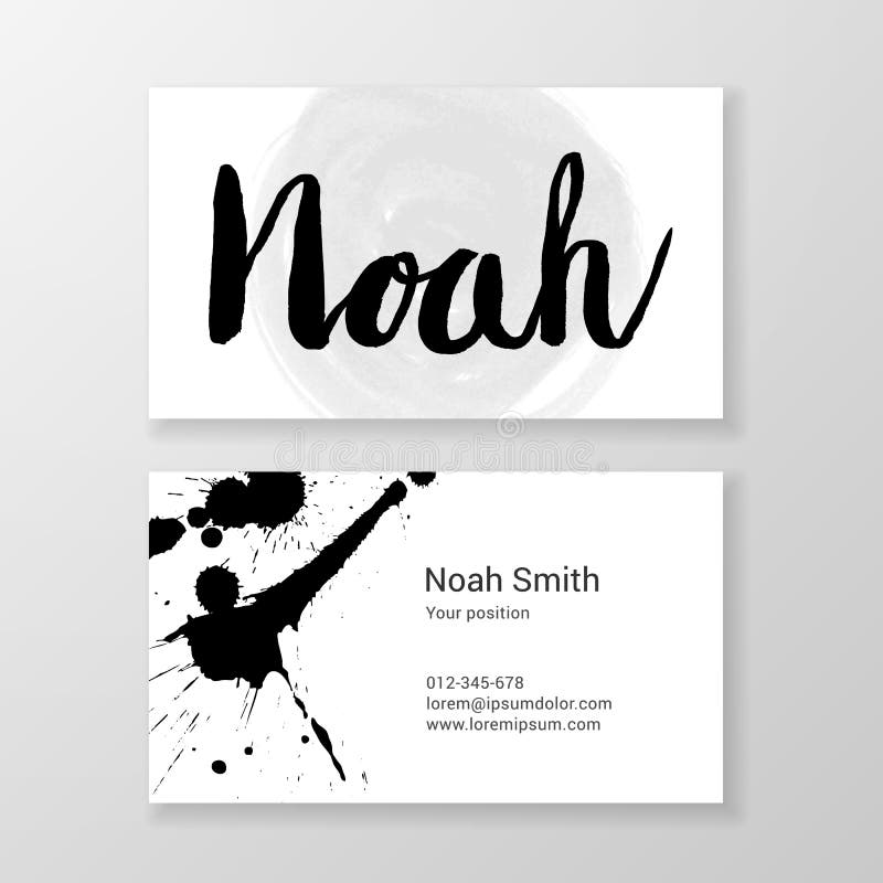 NOAH Name Lettering in Vector Stock Vector - Illustration of cally ...