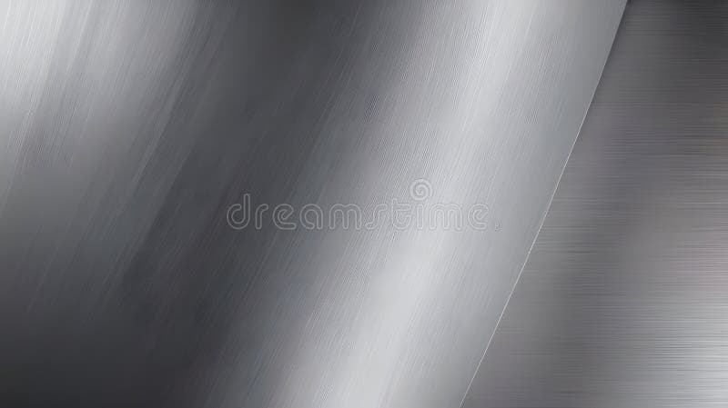 Smooth Brushed Metallic Texture Featuring Light Reflections in Silver ...