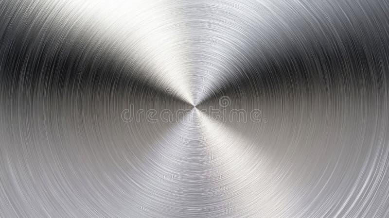 Brushed Metal Circular Texture Background Stock Illustration ...