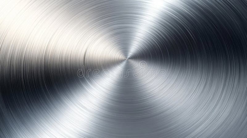 Brushed Metal Circular Texture Background Design Stock Illustration ...