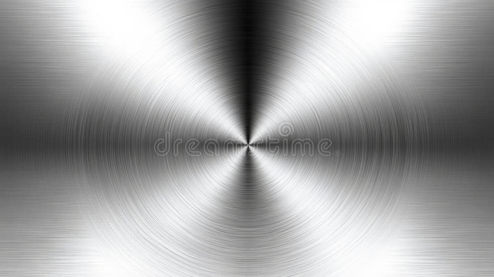 Brushed Metal Circular Texture Background Design Stock Illustration ...