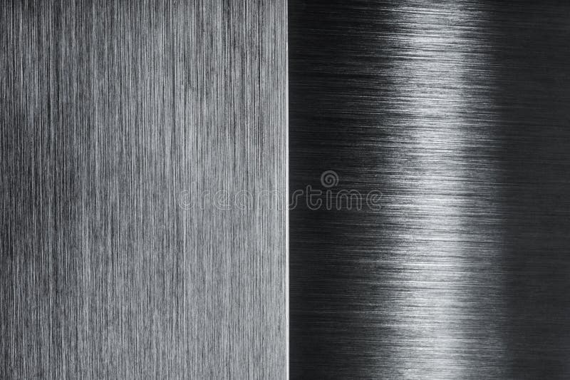 Brushed Metal Contrast Design Stock Image - Image of brushed, abstract ...