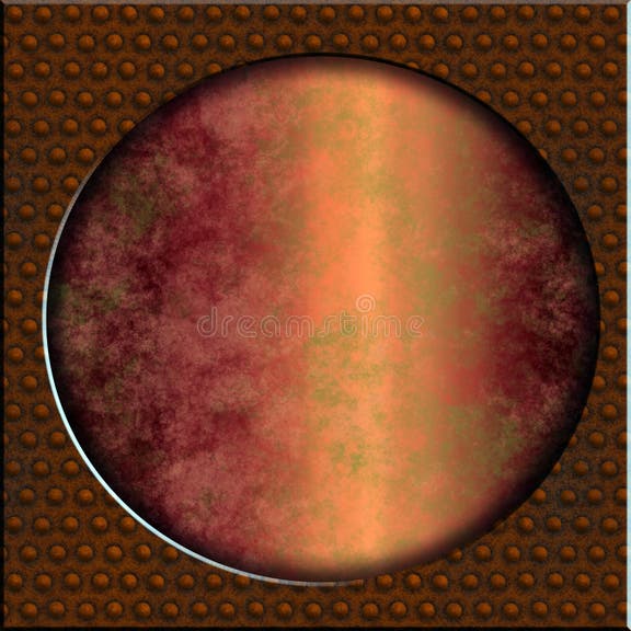 Brushed Metal Disk Background Stock Illustration - Illustration of iron ...