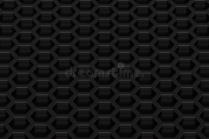 Brushed Metal Hexagon Grille Stock Illustration - Illustration of ...