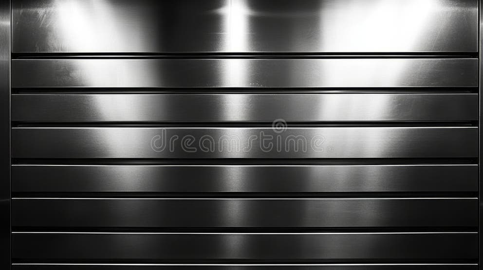 Brushed Metal Panel Wall Modern Design Texture Stock Illustration ...