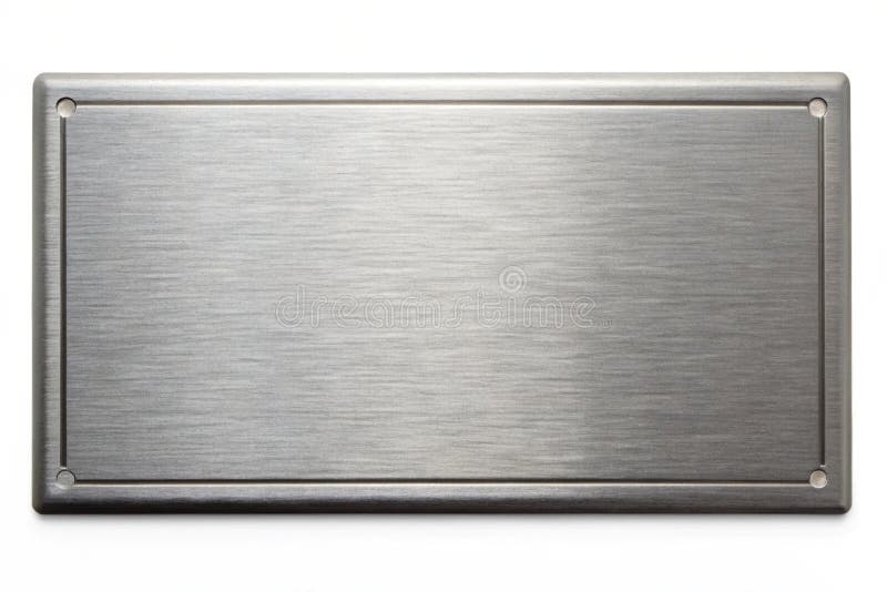 Brushed Metal Plaque â€ Ideal for Background Design Stock Illustration ...