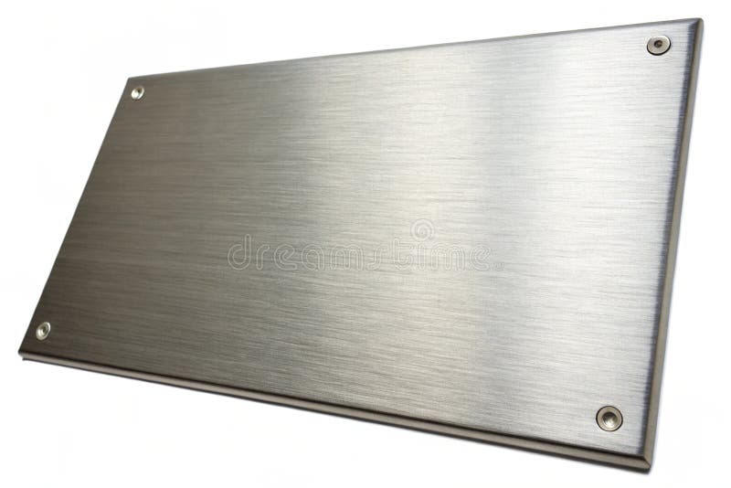 Brushed Metal Plaque â€ Ideal for Background Design Stock Illustration ...