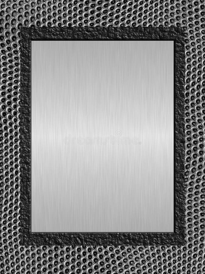 Brushed metal plate a stock illustration. Illustration of silver - 11582363
