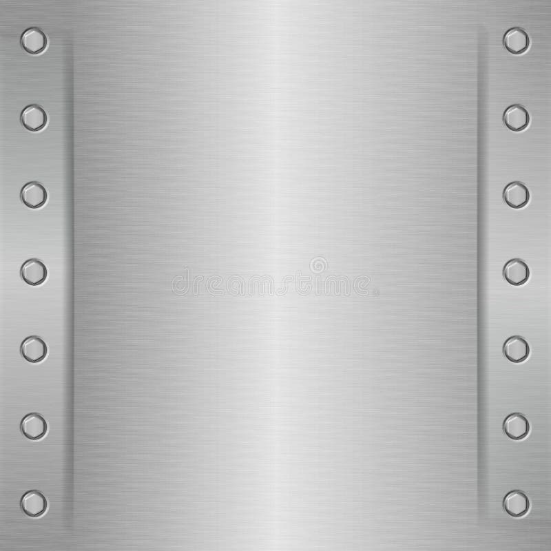 Brushed metal plate stock photo. Image of silver, texture - 2714700
