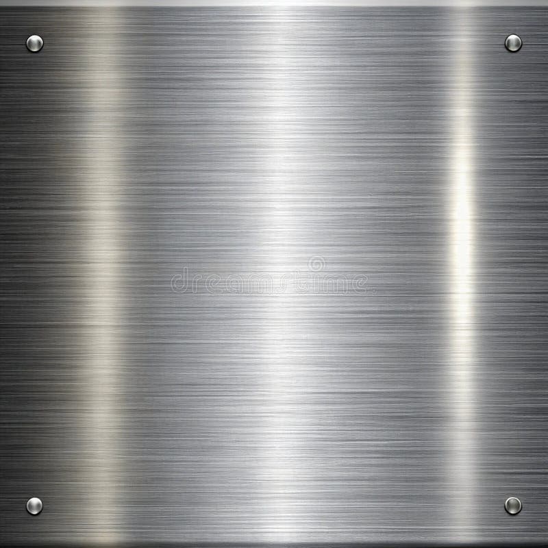 Brushed Metal Plate Texture for Sleek Design Stock Illustration ...